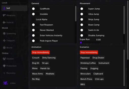 Recovery Gods | Jupiter – Mod Menu